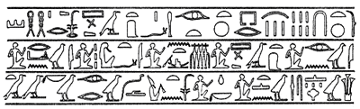 Schriftformen in Ägypten
